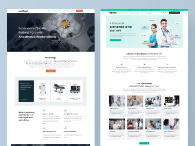 Medical website, healthcare landing page, clinic website design, dental ...