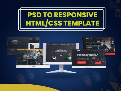 PSD to Responsive HTML/CSS Template | Upwork