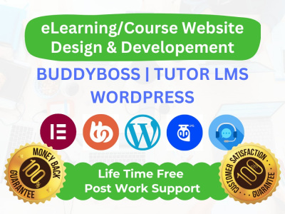 Tutor LMS & BuddyBoss LMS eLearning Website | Online Course | WordPress LMS | Upwork
