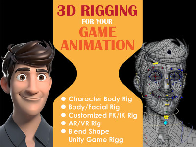 A 3D Rigg for your Game Animation | Upwork