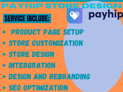 A design and set up ecommerce store using payhip digital product | Upwork