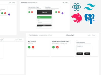 A simple interactive website build using NestJs and React. | Upwork