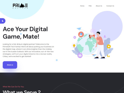 A animated digital agency website with PHP | Upwork
