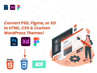 PSD | Figma | XD to HTML | CSS | ACF & WordPress (Custom Theme) | Upwork