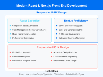 Modern React & Next.js Front-End Development | Responsive UI/UX Design ...