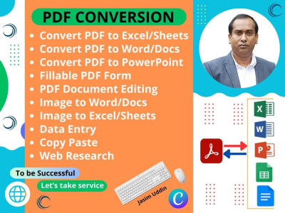 Fillable FDF Form, PDF Conversion, Data Entry &PDF Document Editing ...