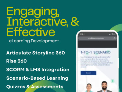 Interactive eLearning Development with Articulate Storyline 360 & Rise ...