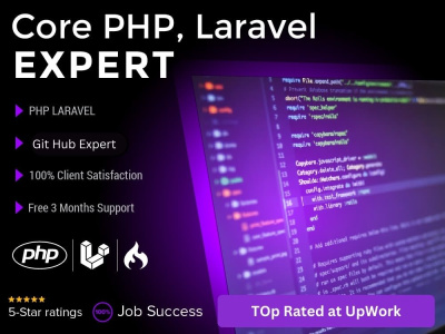 Laravel Developer | Core PHP | PHP Laravel Expert | PHP MySQL Developer, | Upwork