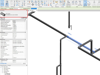 A Plant 3D .dwg piping converted to Revit (native) piping model in rvt ...