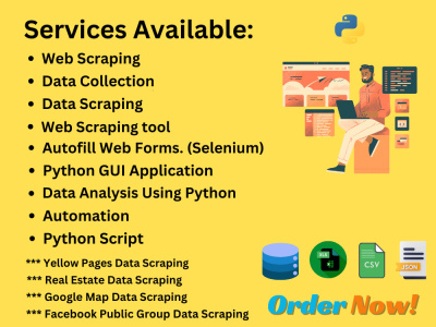 Python script, automation and web scraping service for any website | Upwork