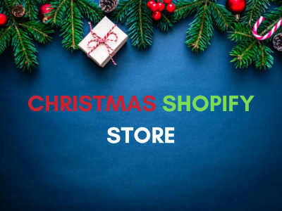 A christmas shopify store design christmas template design christmas ...