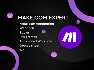 Make com scenario make com workflow, zapier automation, made com automation | Upwork