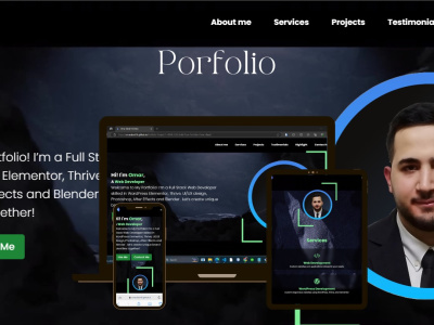 A Responsive Portfolio with Image Sequence Effect | Upwork