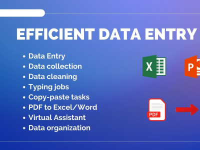 Accurate & Reliable Data Entry | Excel, Google Sheets, Data Processing | Upwork