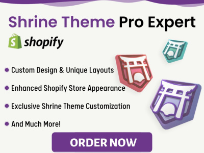 Shopify store with premium Shrine theme Customization | Upwork