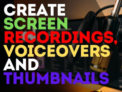Create screen recordings, voiceovers and thumbnails for tutorial videos ...