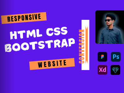 A convert PSD to HTML, Figma to HTML, XD to HTML responsive website design. | Upwork
