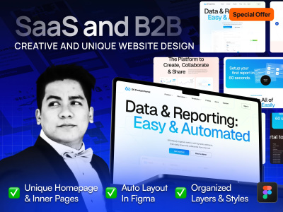 Visually Appealing & Unique B2B and SaaS Website Design from Scratch ...