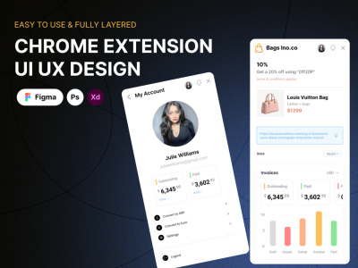 Extension UI UX design, chrome extension UI UX design | Upwork