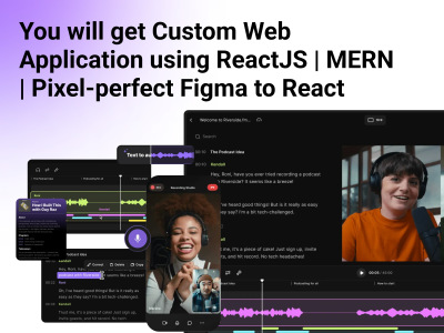 Custom Web Application using ReactJS, MERN, Pixel-perfect Figma to React | Upwork