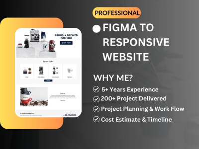 Figma to Responsive Website | Pixel-Perfect HTML | CSS | JavaScript | Upwork
