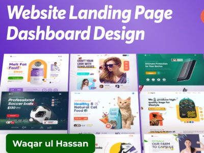 Dashboard, front end, landing page, website design and prototype | Upwork