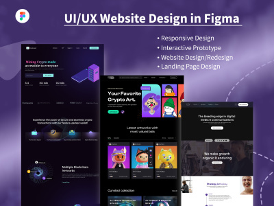 UI/UX Website Design in Figma, Interactive Prototype, Landing Page Design | Upwork