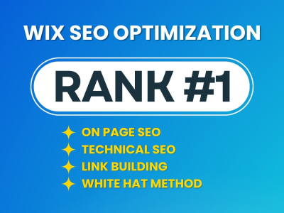 Expert Wix SEO optimization for higher google ranking | Upwork