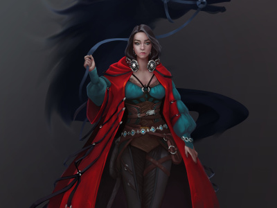 A high-quality refined character concept art for your game or story ...