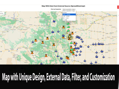 A custom interactive map on your website | Upwork