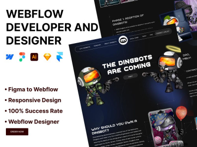 Webflow Expert | Responsive Webflow Design | Figma/XD to Webflow Conversion | Upwork