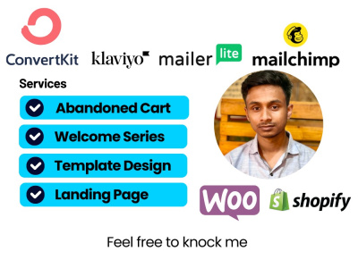 Klaviyo, mailchimp, mailerlite, kit landing page and popup form for leads | Upwork