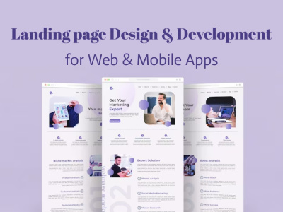 User-friendly Landing Page Design & Development for Web & Mobile Apps ...
