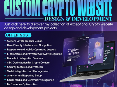A Custom Crypto/Blockchain Website Design & Development for Your ...