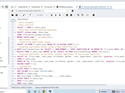 SQL Data Cleaning and Exploratory Data Analysis | Upwork