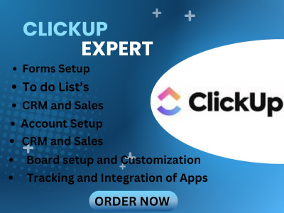 A setup Clickup, Monday crm, Asana, | Upwork