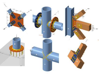 Steel connection design with idea statica and sap2000 | Upwork