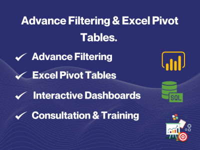 Advanced Filtering and Excel Pivot Tables. | Upwork