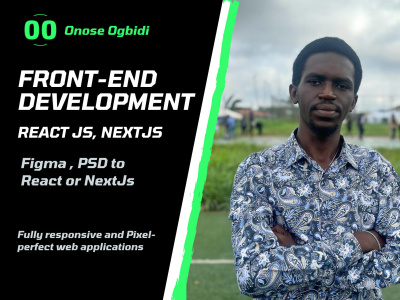 A Front End Development of your Website | React JS | Next JS | Upwork