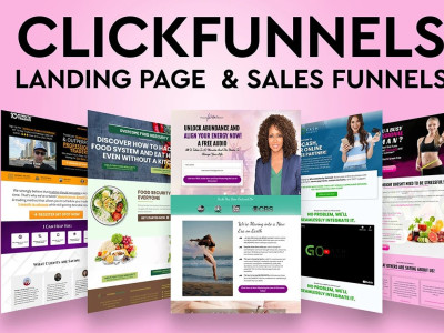 A high converting website, landing page design and sales funnel page ...