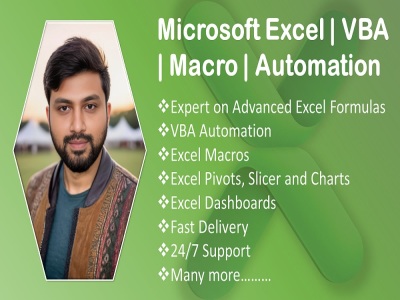 Data Visualization | Macro | Automation | VBA | Excel Formula | Upwork