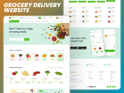 Online Multi-Vendor Grocery Ordering and Delivery Web App | Python | AI ...