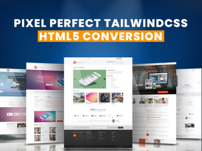 Pixel perfect TailwindCSS HTML5 conversion | Upwork
