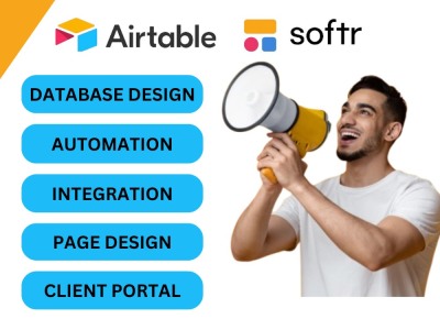 Design softr website client portal airtable database zapier automation | Upwork