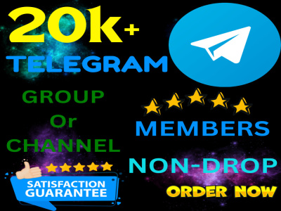 20k+ Telegram members for your channel or group | Upwork