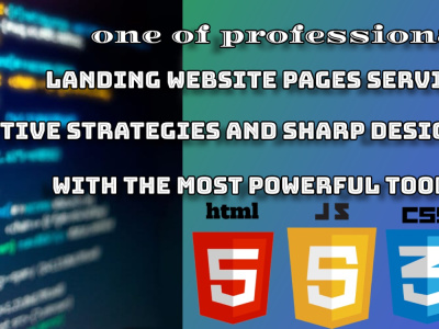 Professional Landing Pages Using html-css and javascript | Upwork