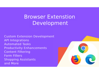 Custom Browser Extension Development – Chrome, Firefox, and Edge | Upwork