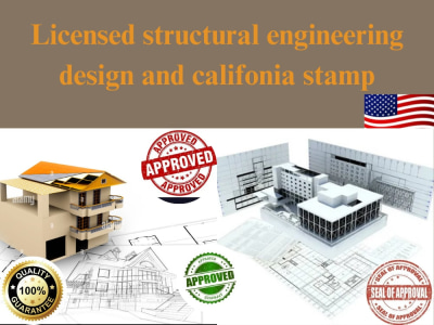 Califoria civil and structural engineer licensed stamp | Upwork