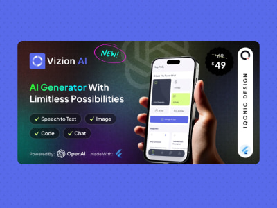 Vizion AI - AI Creator App with Flutter with ChatGPT-4o | Upwork