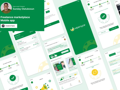 A complete mobile app design with a beautiful UI | Upwork